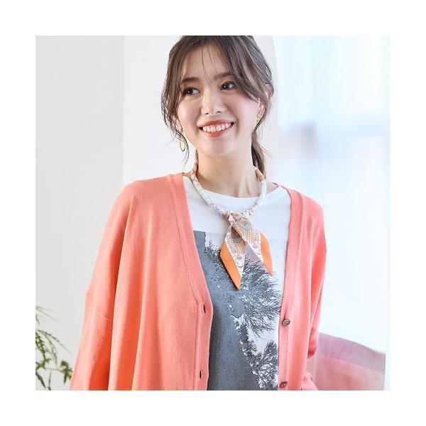 【発売日：2025年02月14日】【カテゴリ】レディース > アクセサリー > ネックレス・ペンダン…【カラー】ダークブルー/オレンジ【サイズ】F【実寸(cm)】サイズ:F,　:首周り44cm【素材】ポリエステル、真鍮、ポリウレ...