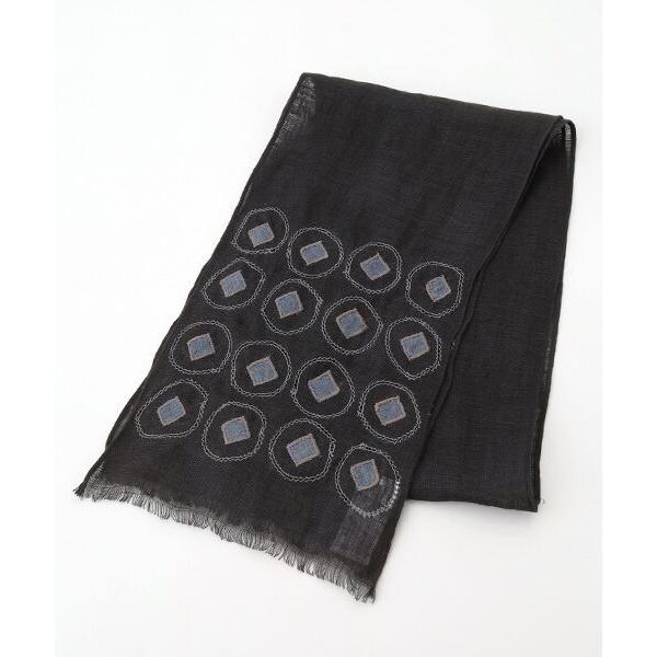 【発売日：2026年01月27日】【カテゴリ】レディース > 服飾雑貨 > マフラー・ショール・…【カラー】クロ/シロ/オレンジ【サイズ】F【実寸(cm)】 全長 幅F 164.0 14.0【素材】麻 100％【製造国】-【基本...