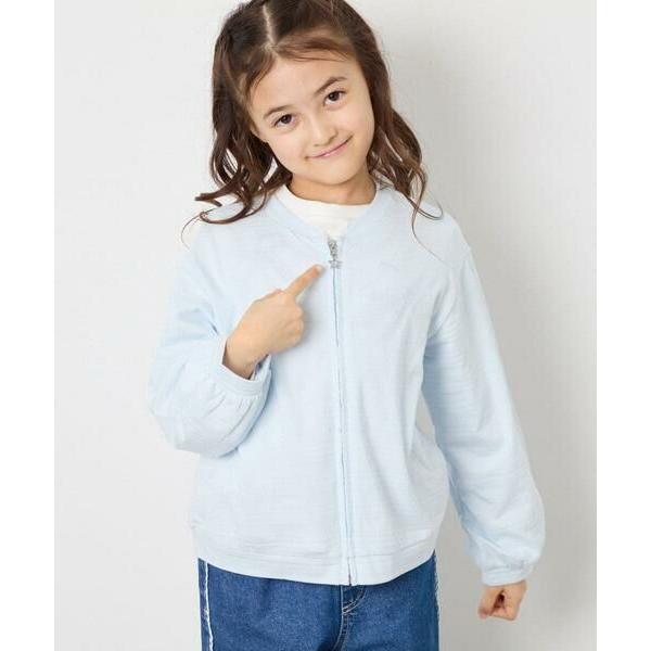 【発売日：2026年04月09日】★この商品はセール価格です★4,389円 → 3,950円(10%off)【カテゴリ】キッズ > トップス > カーディガン・ボレロ【カラー】ライトブルー/ホワイト【サイズ】160/150/12...