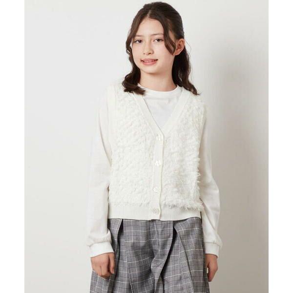 【発売日：2025年07月22日】★この商品はセール価格です★4,989円 → 1,746円(64%off)【カテゴリ】キッズ > トップス > ベスト【カラー】ホワイト/ブラック【サイズ】130【実寸(cm)】130着丈(ベス...