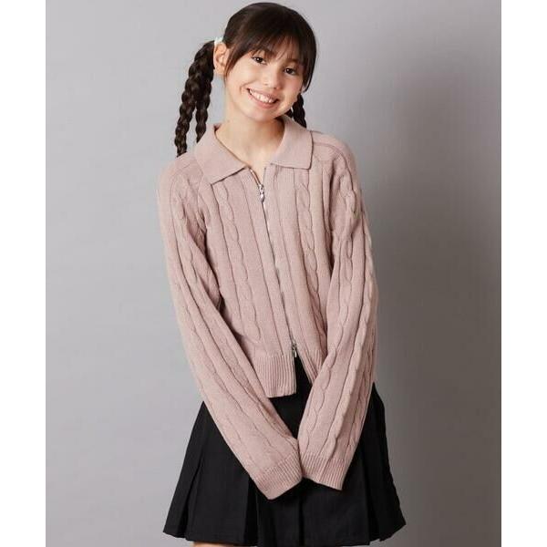 【発売日：2026年01月10日】★この商品はセール価格です★4,489円 → 2,425円(45%off)【カテゴリ】キッズ > トップス > ニット・セーター【カラー】ピンク/アイボリー【サイズ】150/140【実寸(cm)...