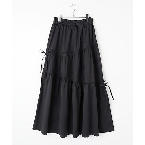 【発売日：2025年07月09日】【カテゴリ】レディース > スカート > ロング・マキシ丈スカ…【カラー】ブラック/ストライプ【サイズ】M/L【実寸(cm)】 ウエスト（総ゴム） 総丈 裾幅M 68 92 123L 71 93...