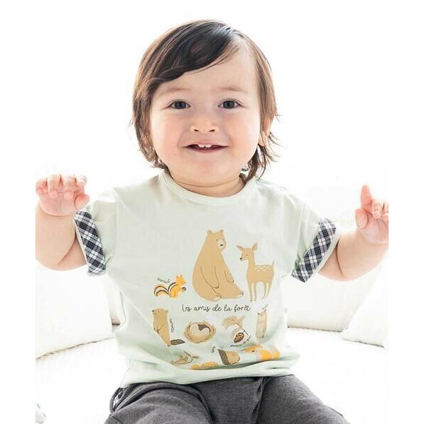 【発売日：2026年02月25日】【カテゴリ】キッズ > マタニティ・ベビー・… > ベビー・キッズウエア【カラー】グリーン【サイズ】S(70-80cm)/M(80-90cm)【実寸(cm)】S(70-80cm):身幅28 着丈...