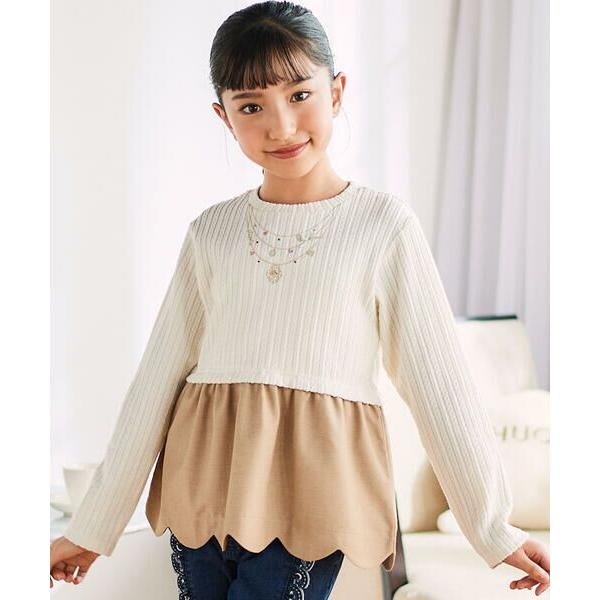 【発売日：2026年03月06日】★この商品はセール価格です★3,630円 → 1,452円(60%off)【カテゴリ】キッズ > トップス > スウェット【カラー】オフホワイト/ピンク【サイズ】80cm/90cm/100cm/...