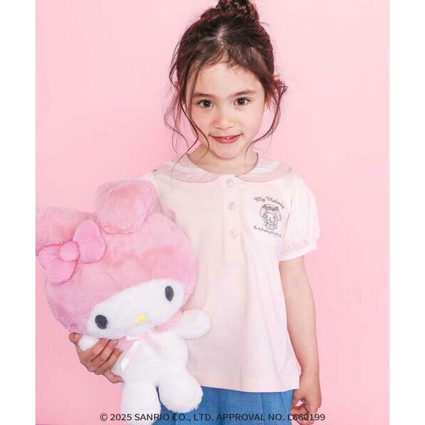 【発売日：2025年08月22日】★この商品はセール価格です★3,520円 → 2,816円(20%off)【カテゴリ】キッズ > トップス > ポロシャツ【カラー】ホワイト(クロミ)/ピンク(マイメロディ)【サイズ】90cm/...