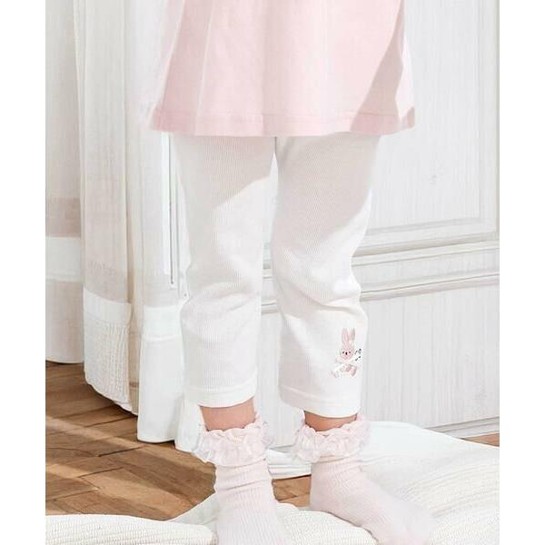 【発売日：2026年04月10日】★この商品はセール価格です★1,290円 → 1,225円(5%off)【カテゴリ】キッズ > パンツ > その他パンツ【カラー】ホワイト×うさぎ刺しゅう×リブ/イエロー×レモン刺しゅう×リブ/...