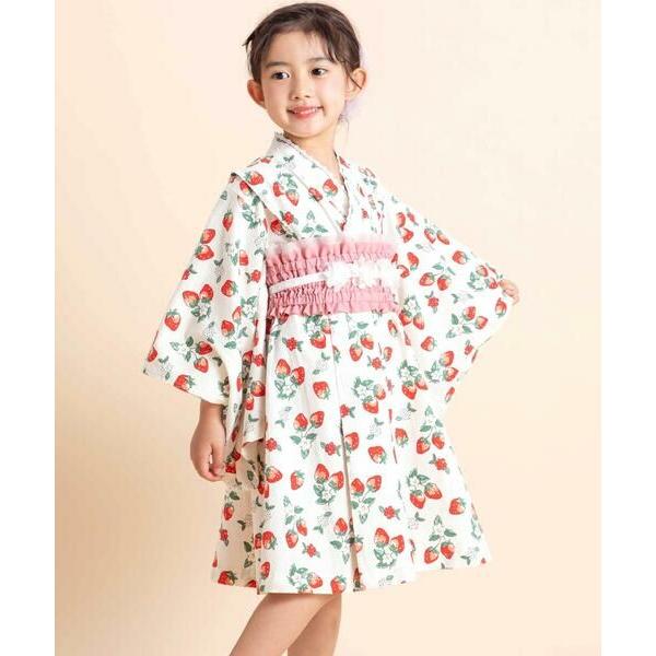 【発売日：2026年08月07日】★この商品はセール価格です★4,620円 → 2,310円(50%off)【カテゴリ】キッズ > 水着・浴衣 > 着物・浴衣・小物類【カラー】オフホワイト系/ネイビー系【サイズ】80cm/90c...