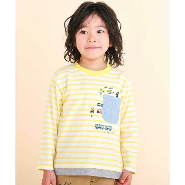 【発売日：2026年02月06日】【カテゴリ】キッズ > トップス > Tシャツ【カラー】ブルー/イエロー系【サイズ】80cm/90cm/100cm/110cm/120cm/130cm【実寸(cm)】80cm:身幅30 着丈33...