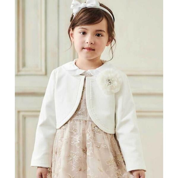 【発売日：2025年12月10日】【カテゴリ】キッズ > アウター > ノーカラージャケット【カラー】ホワイト/ネイビー【サイズ】110cm/120cm/130cm【実寸(cm)】110cm:身幅33.5 着丈24 肩幅26.5...