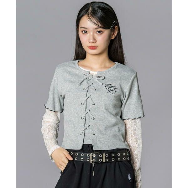 【発売日：2026年02月05日】【カテゴリ】キッズ > トップス > その他トップス【カラー】ブラック/グレー【サイズ】130cm/140cm/150cm/F(160)【実寸(cm)】【長袖Tシャツ】130cm:身幅31.5 ...