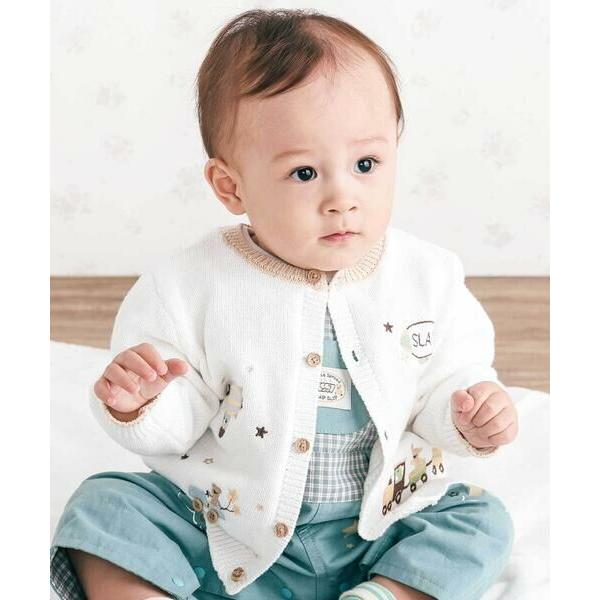 【発売日：2026年01月11日】【カテゴリ】キッズ > マタニティ・ベビー・… > ベビー・キッズウエア【カラー】オフホワイト/ブルー【サイズ】ワンサイズ(70-80cm)【実寸(cm)】ワンサイズ(70-80cm):身幅30...