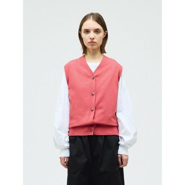 【発売日：2026年02月20日】【カテゴリ】レディース > トップス > ベスト【カラー】ライトブルー(color30)/スモークピンク(color41)/アイボリー(color12)/ブラック(color99)/ライトグレー...