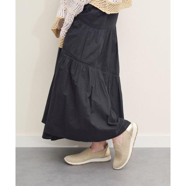 【発売日：2026年02月02日】【カテゴリ】レディース > シューズ > スニーカー【カラー】ゴールド雑材【サイズ】35/36/37/38/39【実寸(cm)】ヒール高：24mm　幅：E【素材】甲材：合成繊維/山羊革　底材：合...