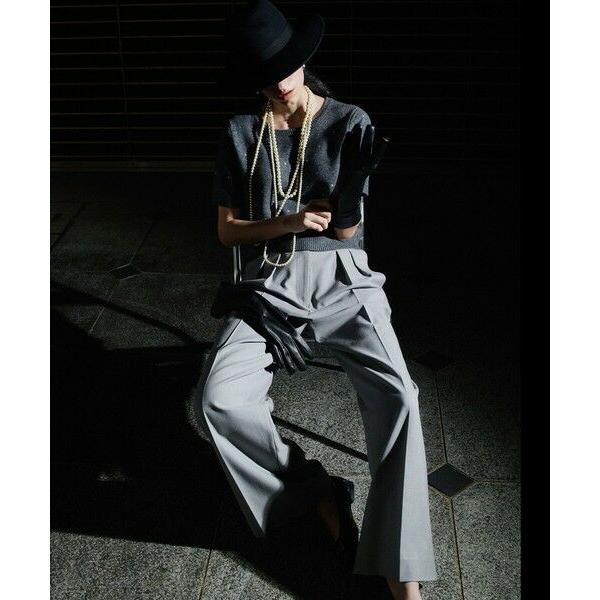 【発売日：2026年01月15日】★この商品はセール価格です★29,700円 → 14,850円(50%off)【カテゴリ】レディース > パンツ > スラックス・ドレスパ…【カラー】ネイビー(65)/グレー(92)【サイズ】0...