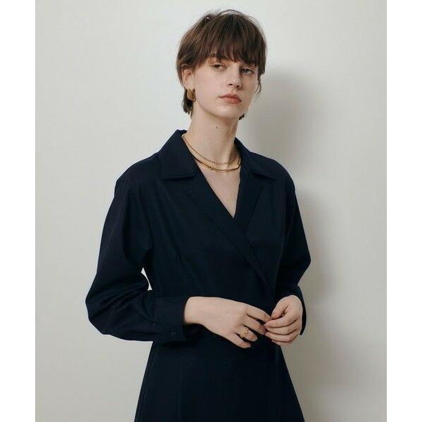 【発売日：2025年11月18日】【カテゴリ】レディース > ワンピース > ドレス【カラー】ネイビー(65)/ブラウン(81)【サイズ】01(S)/02(M)【実寸(cm)】01(S):肩幅47 バスト90 袖丈54 ゆき丈7...