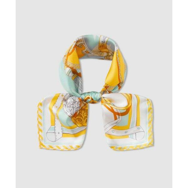 【発売日：2026年01月13日】【カテゴリ】レディース > 服飾雑貨 > バンダナ・スカーフ【カラー】イエロー系(26)/ライトピンク(42)【サイズ】F【実寸(cm)】F:縦65 横65【素材】絹100％【製造国】-【基本情...