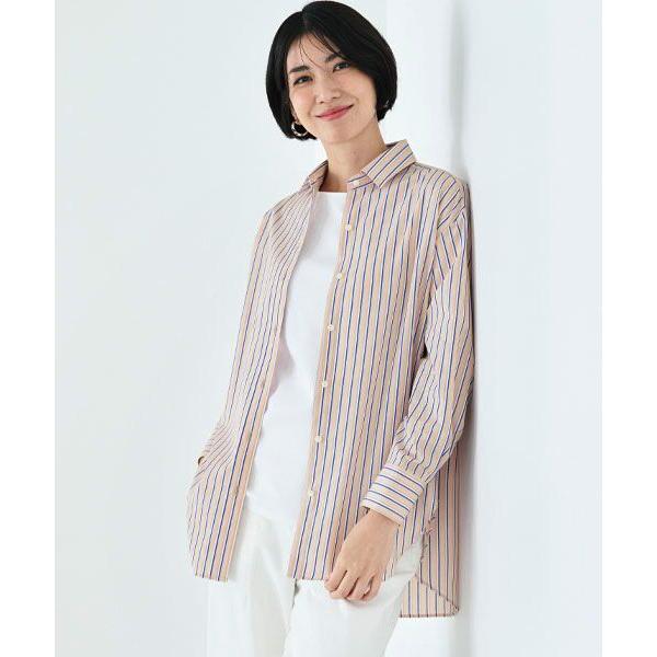 【発売日：2025年07月25日】【カテゴリ】レディース > トップス > シャツ・ブラウス【カラー】グレージュ×ネイビー/ピンク系/オフホワイト×ベージュ系/オフホワイト×ブルー系/ネイビー×レンガ/ネイビー×ブルー【サイズ】...