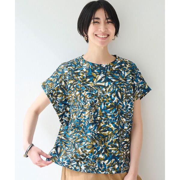 【発売日：2025年05月09日】【カテゴリ】レディース > トップス > カットソー【カラー】ピンク×チャコール(チェーン柄)/黒×キャメル(チェーン柄)/ブルー×グレー(チェーン柄)/グレー×ワイン(ボタニカル柄)/ブルー×...