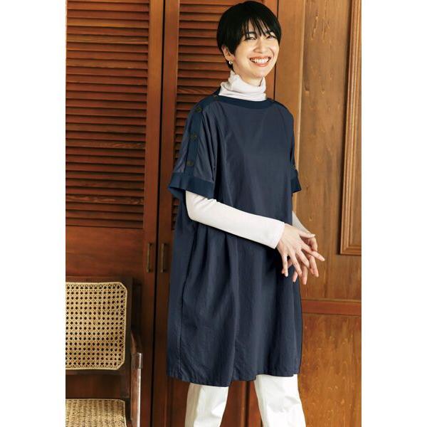 【発売日：2025年09月12日】【カテゴリ】レディース > トップス > カットソー【カラー】グレージュ/紺/ダークグレー/黒【サイズ】M・L相当/LL・3L相当【実寸(cm)】20(M・L相当）：（約）バスト79〜94、裄丈...