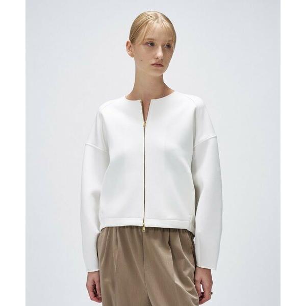 【発売日：2026年03月06日】★この商品はセール価格です★8,910円 → 7,128円(20%off)【カテゴリ】レディース > アウター > レザーブルゾン・ジャ…【カラー】オフホワイト(003)/ブラック(019)/ラ...