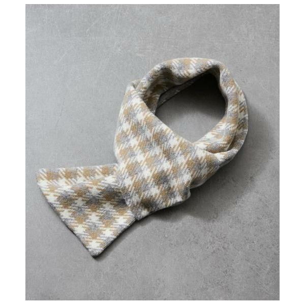 【発売日：2026年02月20日】【カテゴリ】メンズ > 服飾雑貨 > マフラー・ショール・…【カラー】ベージュ/ネイビー【サイズ】フリー【実寸(cm)】フリー：幅17cm、全長78cm【素材】毛83% カシミヤ17%【製造国】...