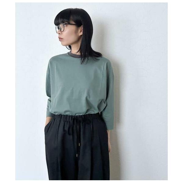 【発売日：2026年02月28日】★この商品はセール価格です★9,900円 → 6,435円(35%off)【カテゴリ】レディース > トップス > カットソー【カラー】ベージュ/モスグリーン【サイズ】2/3【実寸(cm)】2：...