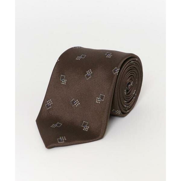 【発売日：2025年08月15日】【カテゴリ】メンズ > 服飾雑貨 > ネクタイ【カラー】グリーン/ブラウン/ネイビー【サイズ】-【実寸(cm)】 全長 最大幅- 142cm 8cm【素材】綿51% シルク49%【製造国】-【基...