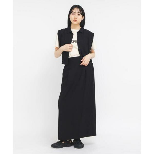 【発売日：2026年04月17日】【カテゴリ】レディース > スーツ > セットアップ【カラー】カーキ/ブラック【サイズ】One【実寸(cm)】 ウエスト スカート丈 ヒップ 着丈 肩幅 身幅 長さOne 62〜82cm 92c...