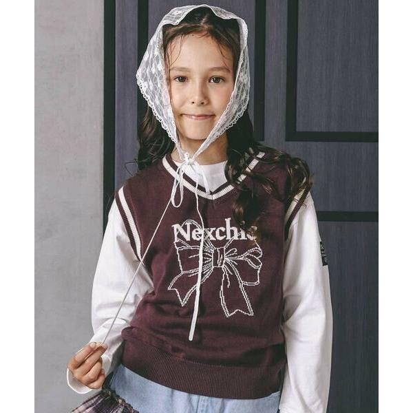 【発売日：2026年01月16日】★この商品はセール価格です★3,190円 → 1,914円(40%off)【カテゴリ】キッズ > トップス > ベスト【カラー】オフホワイト/ブラウン【サイズ】110cm/120cm/130cm...