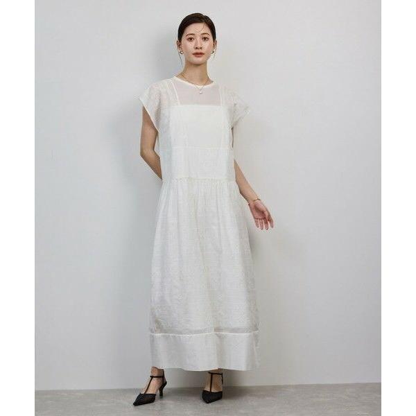 【発売日：2025年09月07日】【カテゴリ】レディース > ワンピース > ロング・マキシ丈ワン…【カラー】ホワイト(10)【サイズ】F【実寸(cm)】F：総丈131.1 (キャミワンピース)95.2 肩幅26 バスト100 ...