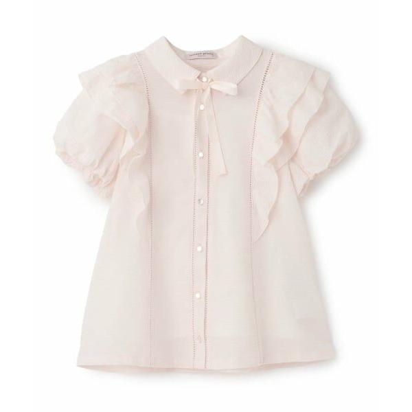 【発売日：2026年03月01日】【カテゴリ】キッズ > トップス > シャツ・ブラウス【カラー】オフホワイト/ピンク/黒【サイズ】S(140cm)/M(150cm)/L(160cm)【実寸(cm)】S(140cm) : シャツ...