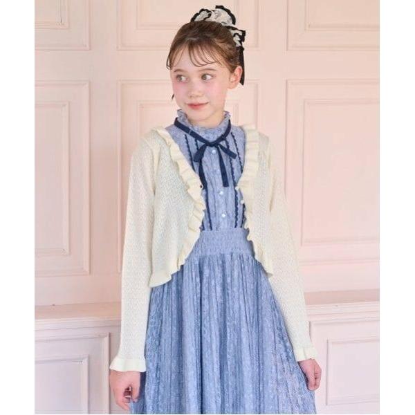 【発売日：2025年08月28日】【カテゴリ】キッズ > トップス > カーディガン・ボレロ【カラー】オフホワイト/ピンク/黒【サイズ】S(140cm)/M(150cm)/L(160cm)【実寸(cm)】S(140cm) : 着...