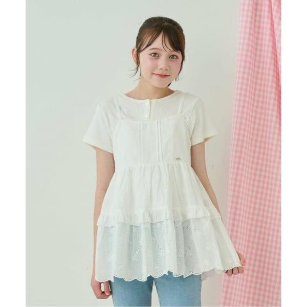 【発売日：2026年02月24日】【カテゴリ】キッズ > トップス > その他トップス【カラー】オフホワイト【サイズ】S(140cm)/M(150cm)/L(160cm)【実寸(cm)】S(140cm) : 総丈×胸囲 64×7...