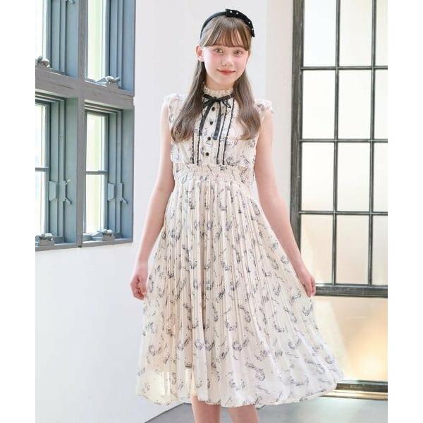 【発売日：2025年11月04日】【カテゴリ】キッズ > ワンピース > ミニ丈・ひざ丈ワンピ…【カラー】オフホワイト/ライトブルー【サイズ】S(140cm)/M(150cm)/L(160cm)【実寸(cm)】S(140cm) ...