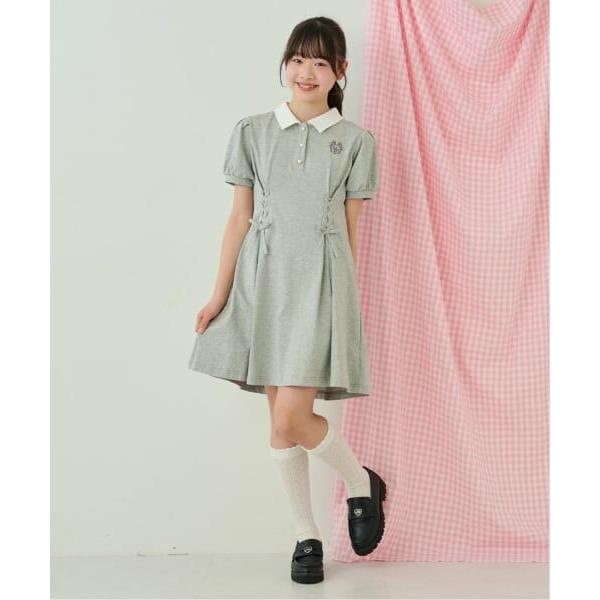 【発売日：2026年02月24日】【カテゴリ】キッズ > ワンピース > ミニ丈・ひざ丈ワンピ…【カラー】黒/グレー【サイズ】S(140cm)/M(150cm)/L(160cm)【実寸(cm)】S(140cm) : 総丈 78....