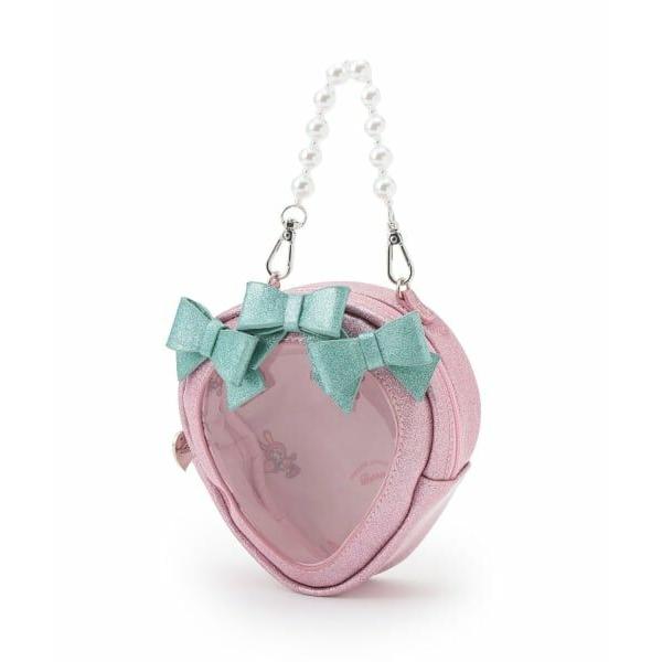 【発売日：2025年12月01日】【カテゴリ】キッズ > 服飾小物 > ポーチ【カラー】赤/ピンク【サイズ】F【実寸(cm)】F : H 15 W 14.5 D 5 ハンドル立ち上がり 9【素材】本体：合成皮革別布：塩化ビニル樹...