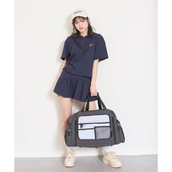 【発売日：2026年02月02日】【カテゴリ】キッズ > バッグ > ボストンバッグ【カラー】黒/マルチ【サイズ】F【実寸(cm)】F : 対象 ジュニア H×W×D×持ち手上り 36×58-68×25×14 肩ひも 71-12...