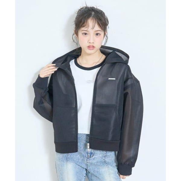 【発売日：2026年06月30日】★この商品はセール価格です★4,389円 → 2,194円(50%off)【カテゴリ】キッズ > トップス > パーカー【カラー】アイボリー/黒【サイズ】SS(130cm)/S(140cm)/M...