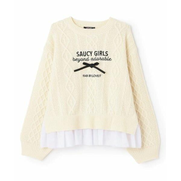 【発売日：2026年03月04日】★この商品はセール価格です★5,940円 → 2,970円(50%off)【カテゴリ】キッズ > トップス > ニット・セーター【カラー】オフホワイト/赤/ブルーグレー【サイズ】120cm/13...