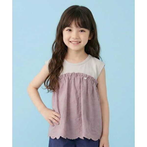 【発売日：2026年05月01日】【カテゴリ】キッズ > トップス > その他トップス【カラー】アイボリー/ラベンダー【サイズ】90cm/100cm/110cm/120cm/130cm【実寸(cm)】90cm : 着丈 39 身...
