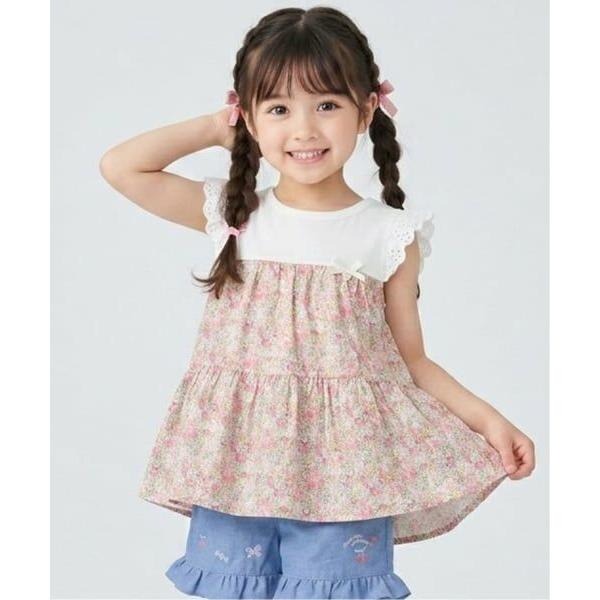 【発売日：2026年04月30日】【カテゴリ】キッズ > トップス > その他トップス【カラー】ピンク/サックス【サイズ】90cm/100cm/110cm/120cm/130cm【実寸(cm)】90cm : 着丈 39.5 身巾...