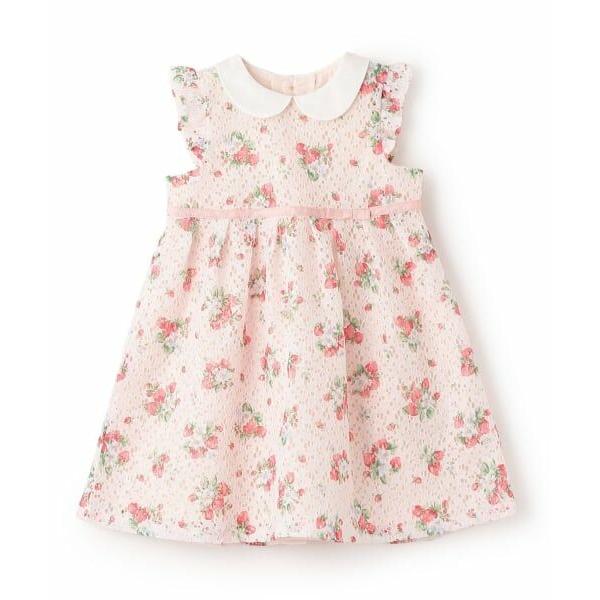 【発売日：2026年01月29日】【カテゴリ】キッズ > ワンピース > ミニ丈・ひざ丈ワンピ…【カラー】ECRU(キナリ)/ピンク/紺【サイズ】80cm/90cm/100cm/110cm/120cm【実寸(cm)】80cm :...