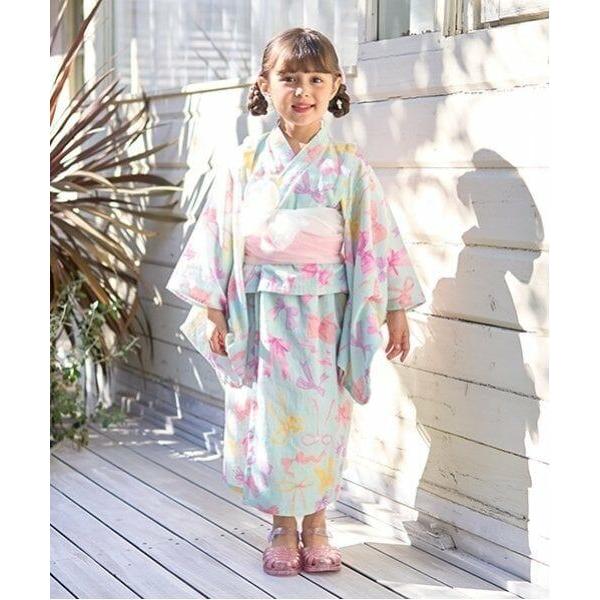 【発売日：2026年03月04日】★この商品はセール価格です★4,950円 → 2,908円(41%off)【カテゴリ】キッズ > 水着・浴衣 > 着物・浴衣・小物類【カラー】ピンク/モデレートピンク/エメラルドグリーン/サック...