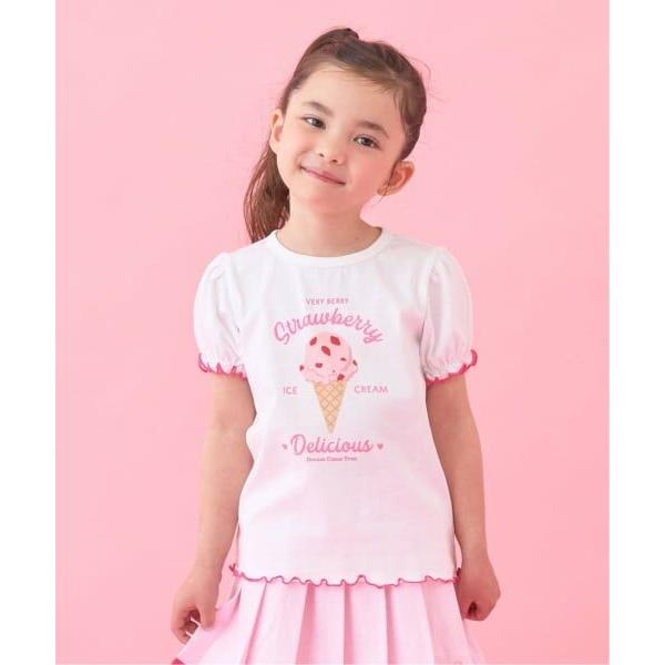 【発売日：2026年05月14日】【カテゴリ】キッズ > トップス > Tシャツ【カラー】ピンク/コゲ茶/ミント【サイズ】90cm/100cm/110cm/120cm/130cm/140cm【実寸(cm)】90cm : 着丈 3...