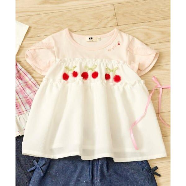 【発売日：2026年03月16日】【カテゴリ】キッズ > トップス > その他トップス【カラー】ピンク/サックス【サイズ】90cm/100cm/110cm/150cm/160cm【実寸(cm)】90cm : 総丈 37 胸囲 7...