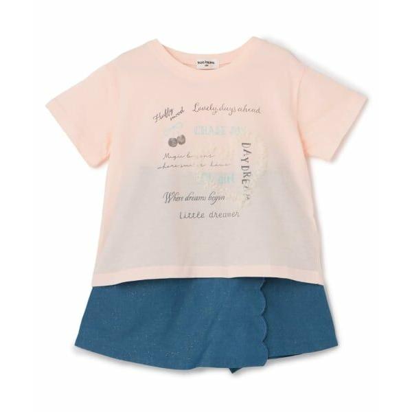 【発売日：2026年03月06日】【カテゴリ】キッズ > トップス > Tシャツ【カラー】オフホワイト/ピンク【サイズ】80cm/90cm/100cm/110cm/120cm/130cm/140cm/150cm/160cm【実寸...