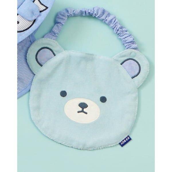 【発売日：2026年03月09日】【カテゴリ】キッズ > マタニティ・ベビー・… > スタイ・ビブ【カラー】クリーム/ライトブルー【サイズ】F【実寸(cm)】F : スタイ丈 15 ゴム上り 21【素材】表地：綿77%表地：ポリ...