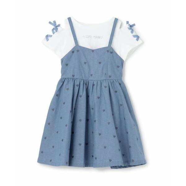 【発売日：2026年03月27日】★この商品はセール価格です★18,480円 → 9,240円(50%off)【カテゴリ】キッズ > ワンピース > ミニ丈・ひざ丈ワンピ…【カラー】サックス/黒【サイズ】110cm/120cm/...