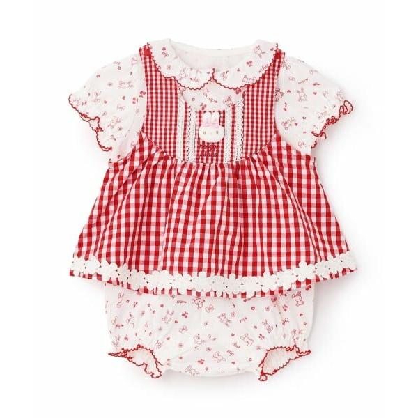 【発売日：2026年01月16日】【カテゴリ】キッズ > マタニティ・ベビー・… > ベビー・キッズウエア【カラー】赤/ピンク【サイズ】70cm/80cm【実寸(cm)】70cm : カバーオール：総丈×身巾×肩巾×袖丈 45....