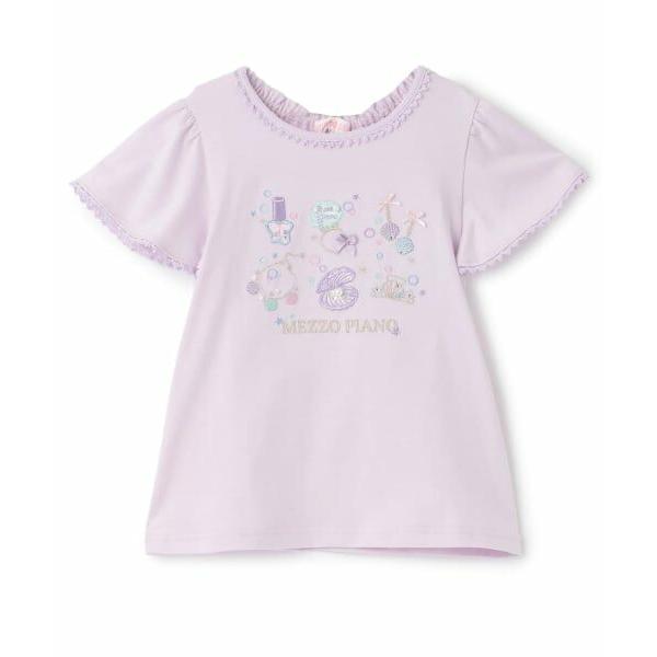 【発売日：2026年02月24日】★この商品はセール価格です★10,780円 → 7,546円(30%off)【カテゴリ】キッズ > トップス > Tシャツ【カラー】オフホワイト/ラベンダー【サイズ】90cm/100cm/110...